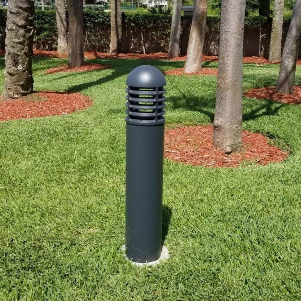 VAND 35w LED Turtle Friendly Round Dome Top Bollard Light