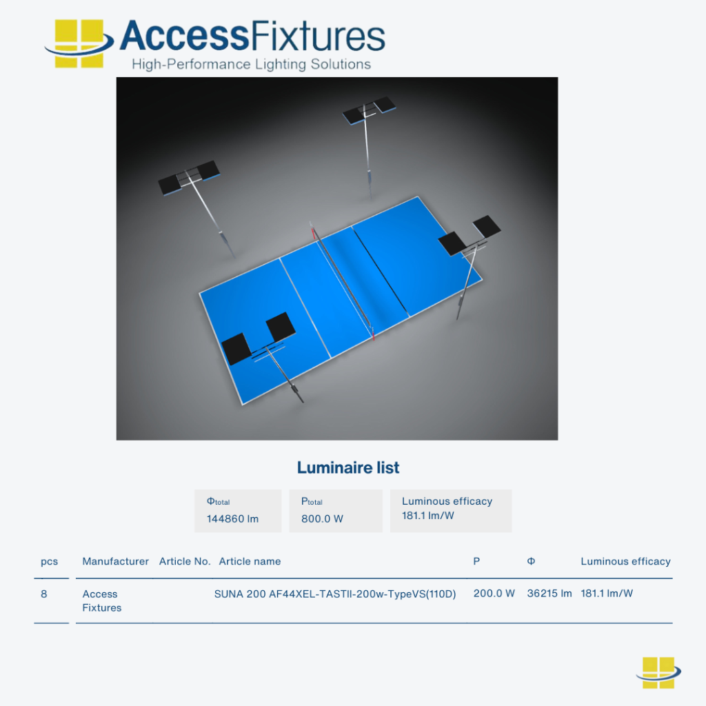 Volleyball Solar Lighting - LED Lighting for Volleyball Courts